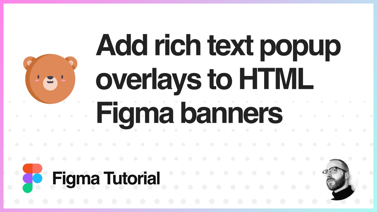 How to add rich text popup overlays to HTML Figma banners using Bannerify - Hypermatic